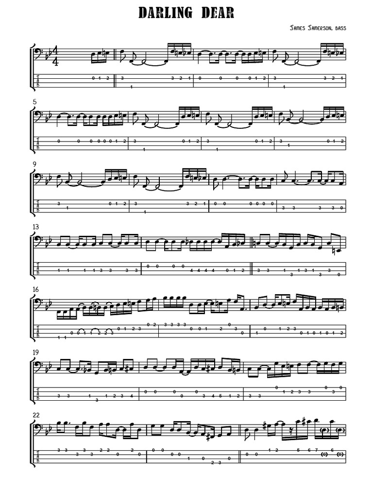 James Jamerson Darling Dear | PDF