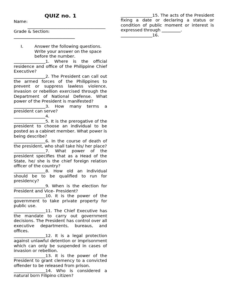 Work Sheet in PPG 12 | PDF | Politics