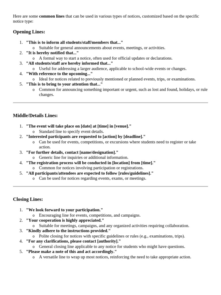 English Notices | PDF