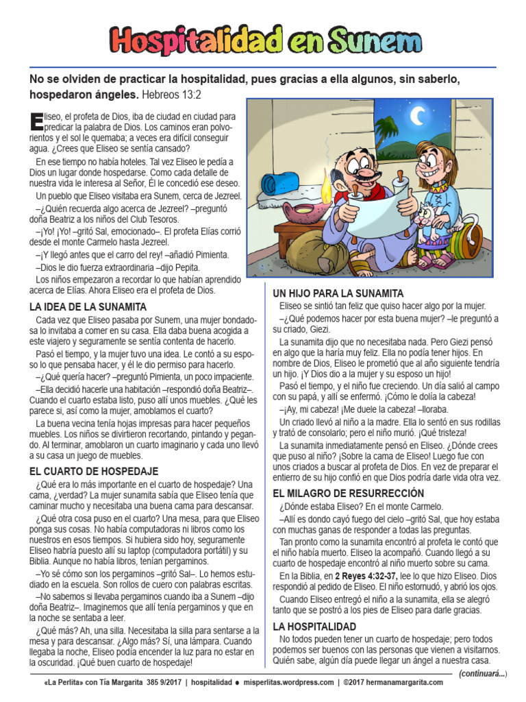 385 Hospitalidad en Sunem Color | PDF