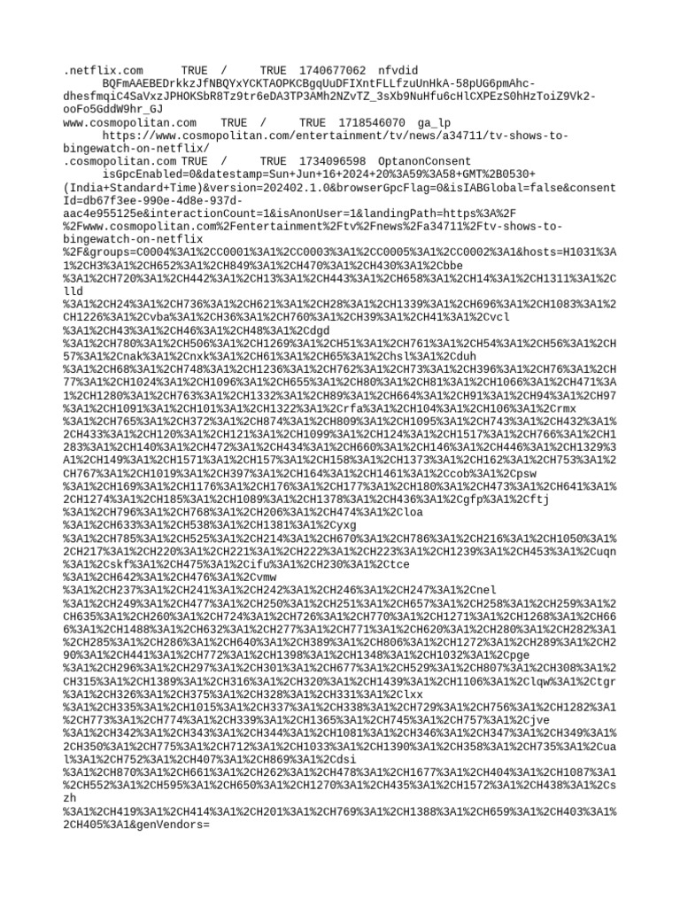 Netflix Cookies 20-07-2024 | PDF | Computers