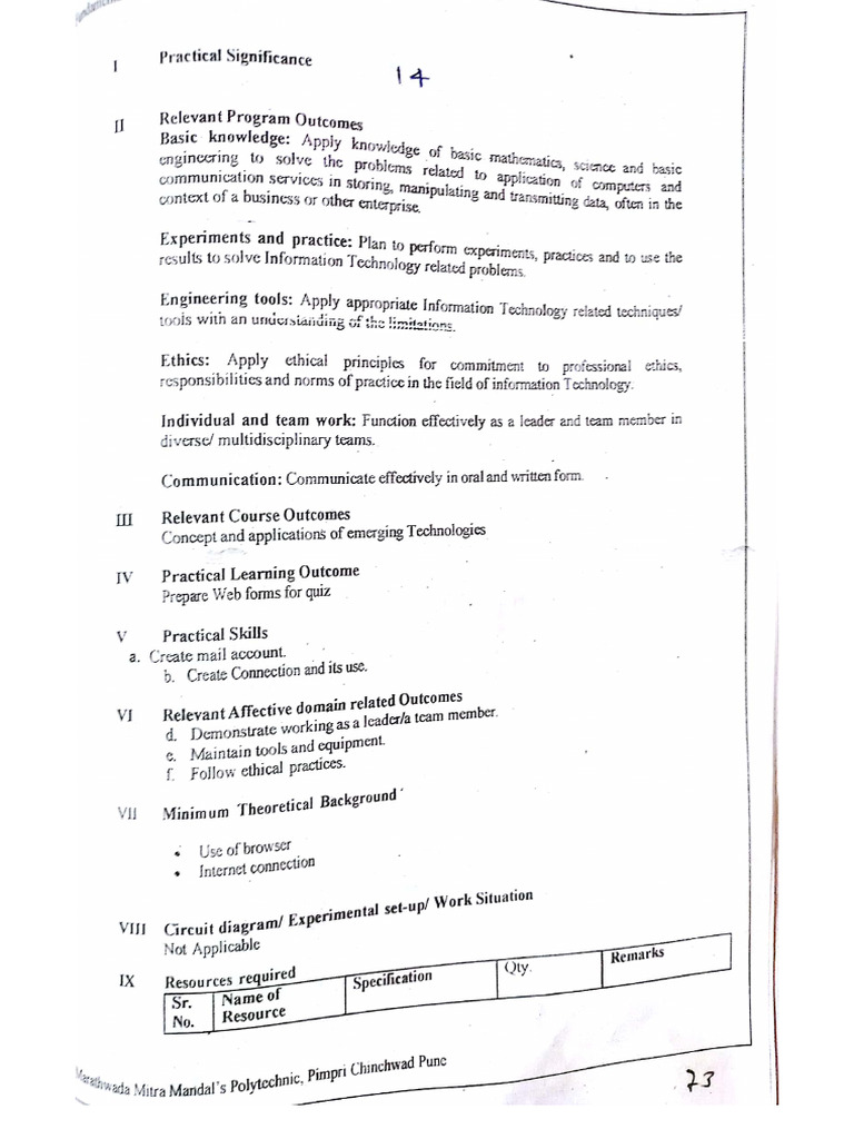 Practical 14 ICT lab | PDF