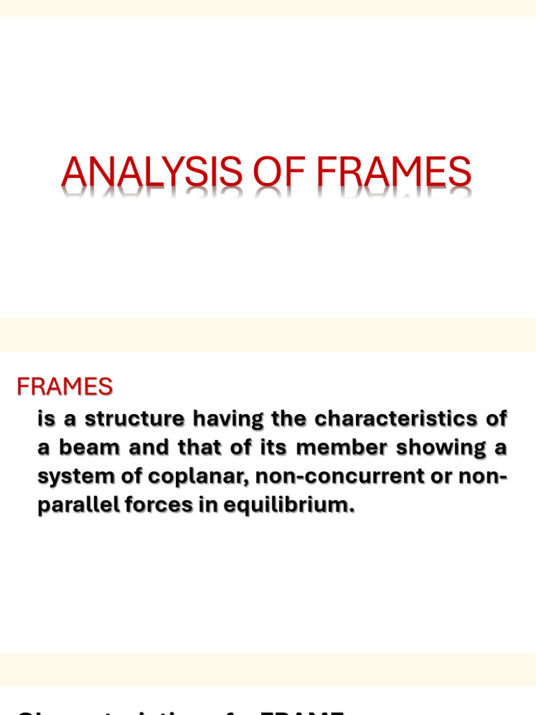 Analysis of Structures Frames | PDF