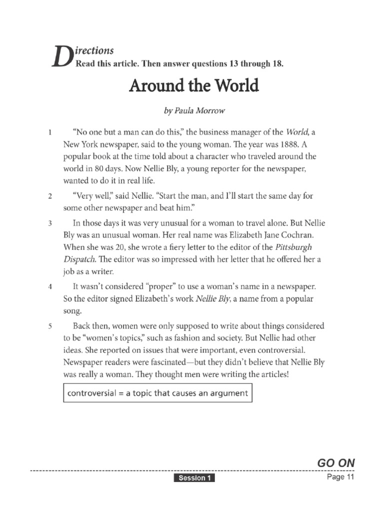 2019 Grade 4 English Language Arts Released Questions | PDF