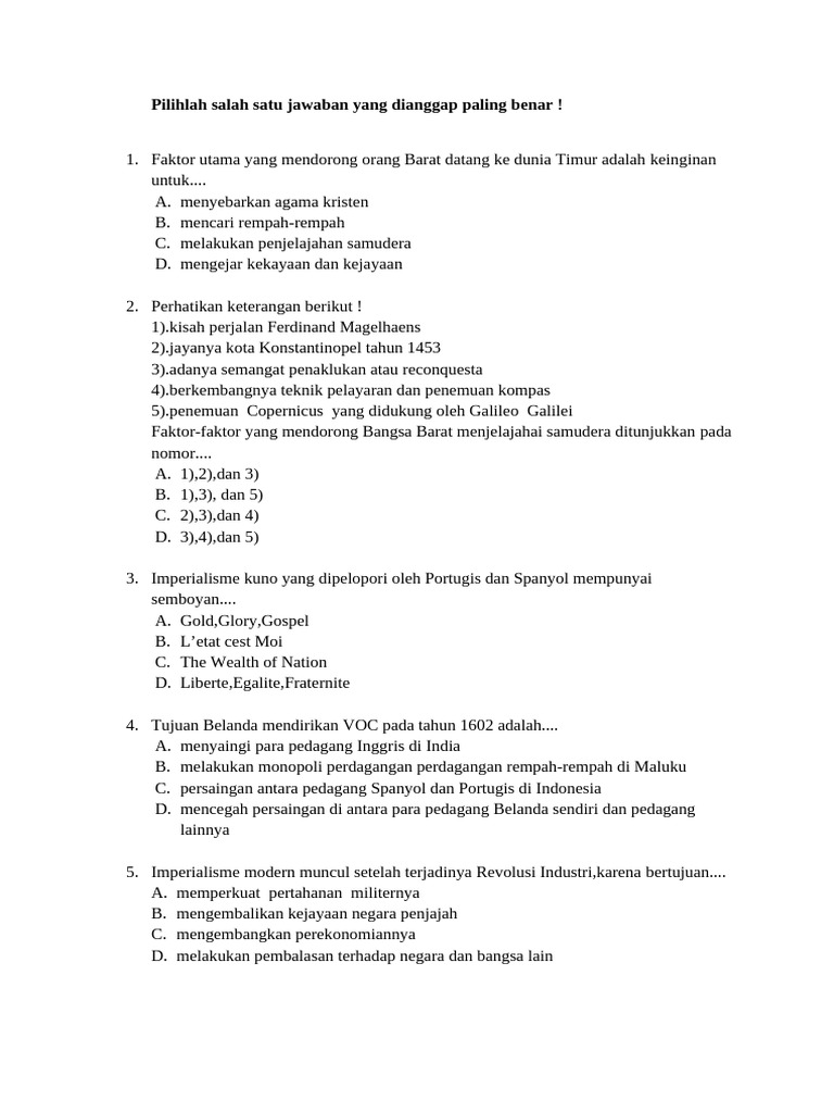 2024 Soal Ips Pat KLS 8 Sem2 | PDF | Politik