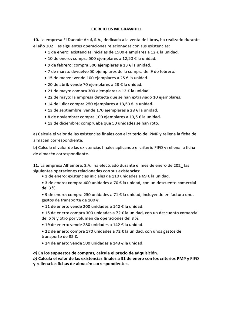 EJERCICIOS Ud2 McGrawHill | PDF | Hogar, jardinería y bricolaje | Estilo de vida