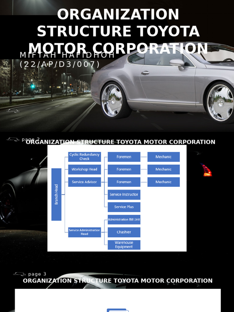 Toyota's Organizational Structure | PDF | Business | Finance & Money ...