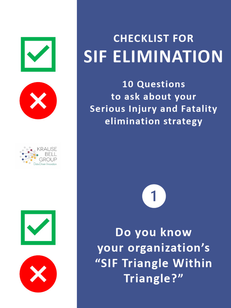SIF Elimination Strategy Checklist | PDF