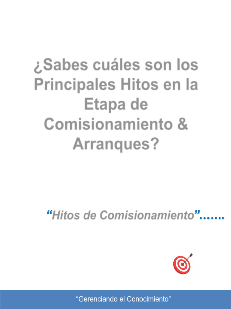 Comosionamiento y Pre Comisionamiento | PDF | Informática