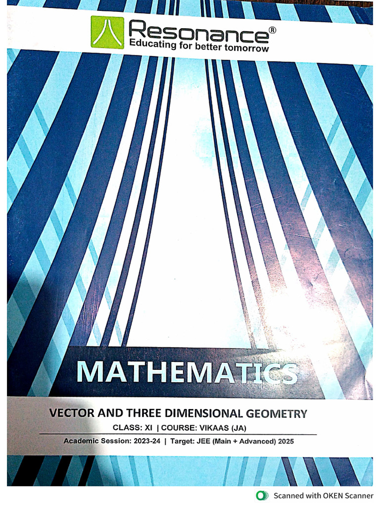 Vector and 3-D Geometry | PDF