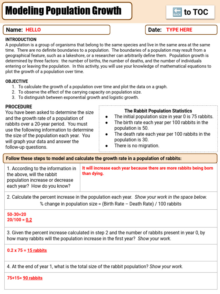 Rabbit Population Growth Modeling | PDF | Population | Applied Mathematics