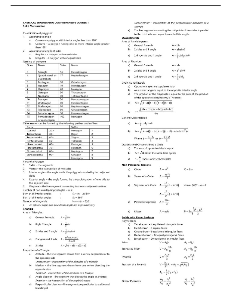 Formulas For Life | PDF | Trigonometric Functions | Elementary Geometry