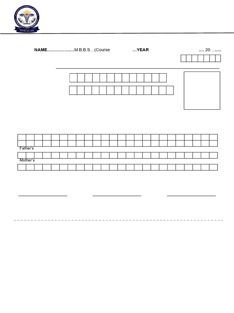 ABVMU MBBS Admit Card Instructions | PDF