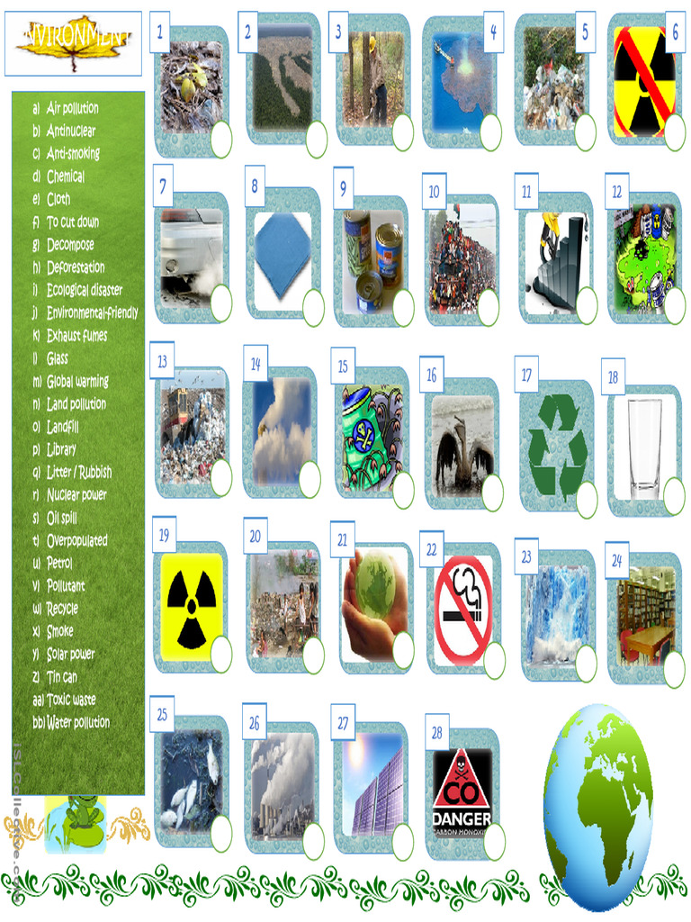 Environmental Issues and Solutions Guide | PDF | Climate Change | Pollution