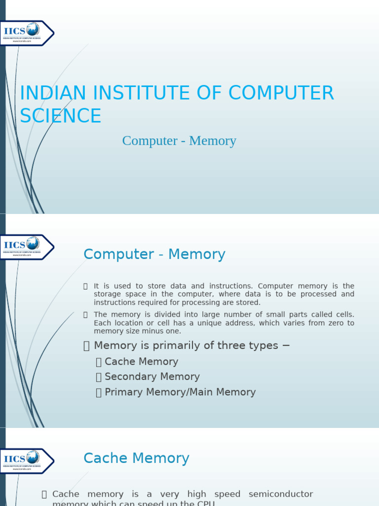 Memory Unit Pdf Random Access Memory Computer Data Storage 0575