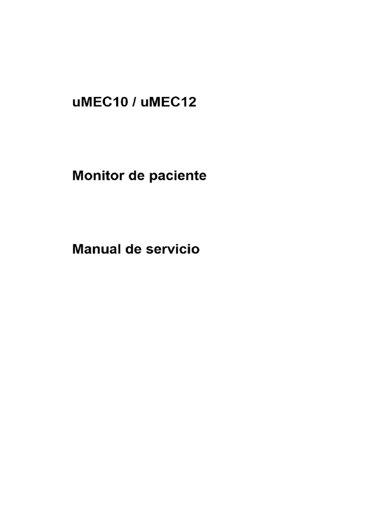 UMEC Manual de Servicio V1.0 Español - Compressed.pdf - TOAZ - Info | PDF