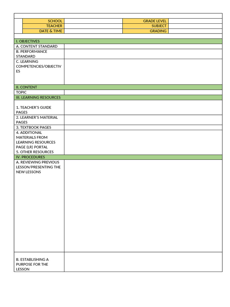 DLP Form | PDF | Career & Growth