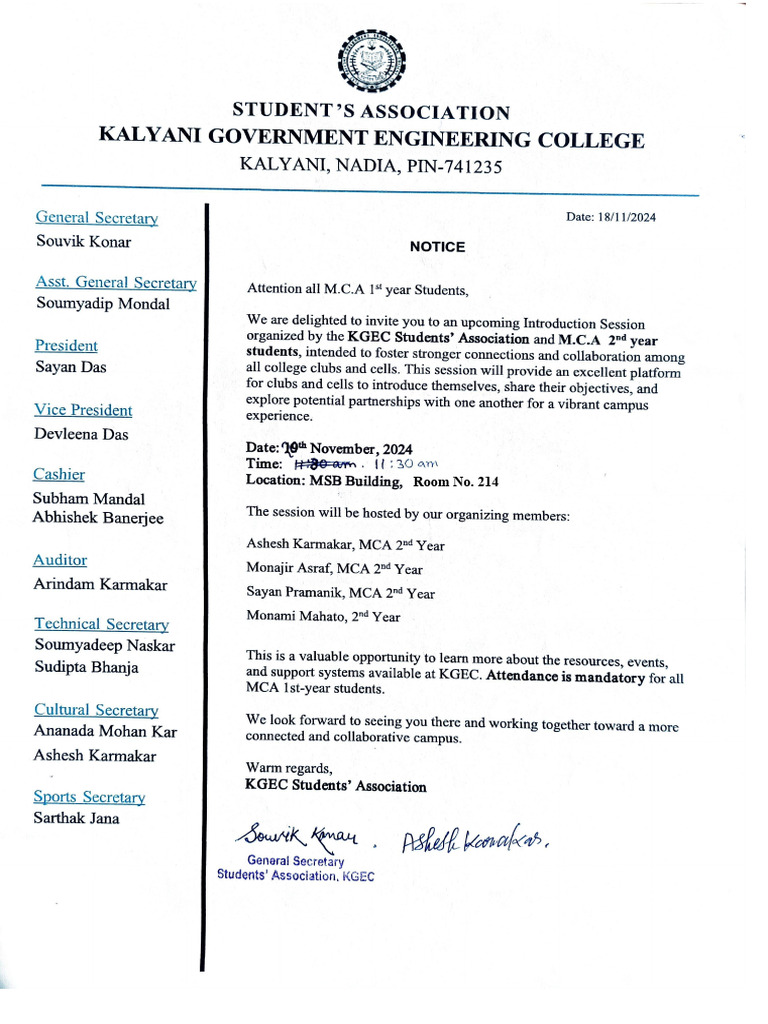 MCA Orientation Program | PDF