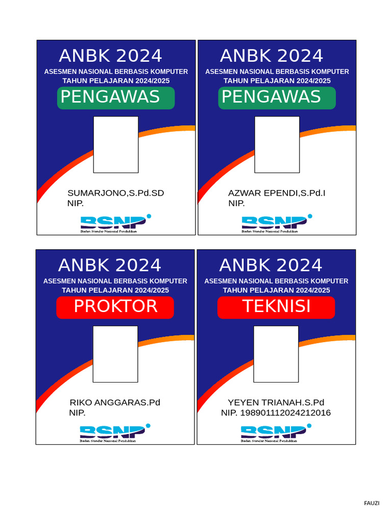 ID Card Anbk 2024 | PDF | Ilmu Sosial
