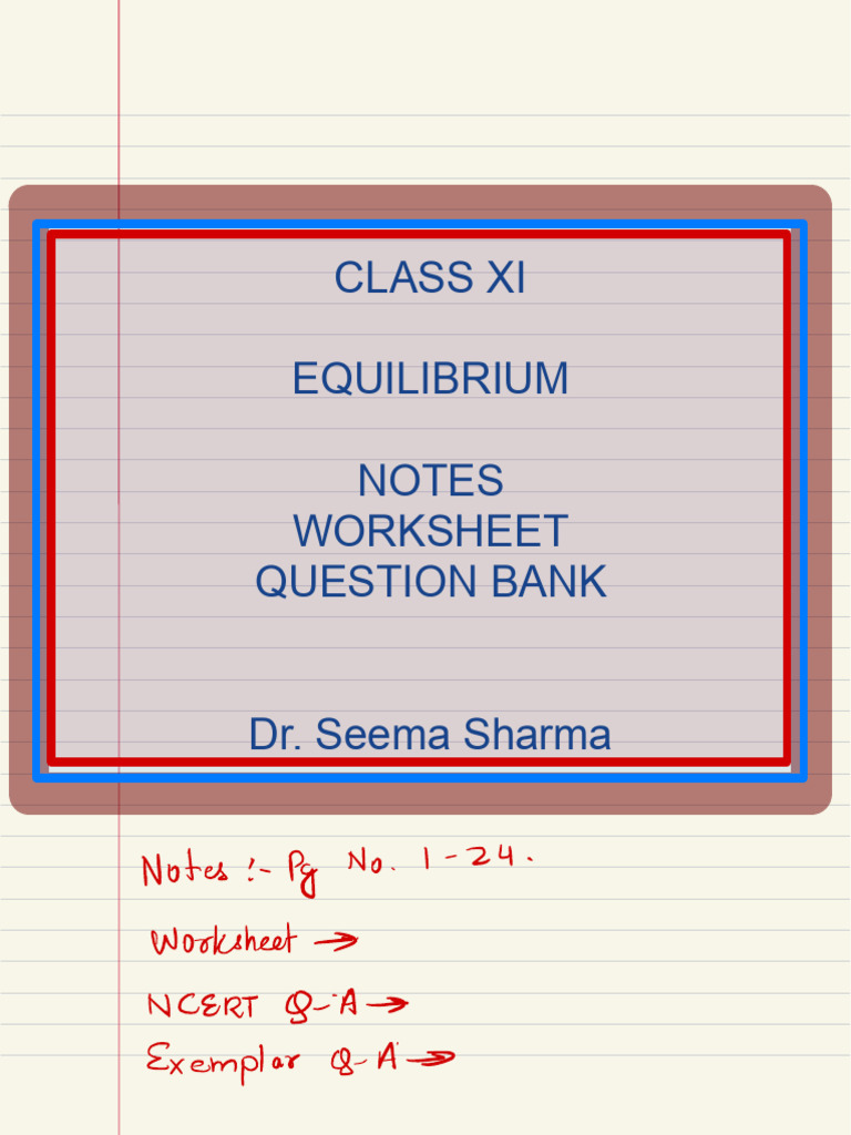 Equilibrium | PDF | Chemical Equilibrium | Acid