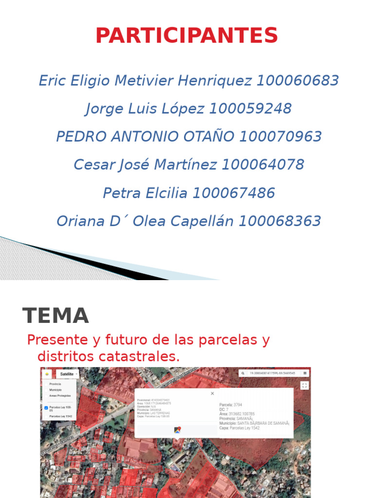 EXPOSICION Parcela y Distritos Catastral | PDF | Sistema de información ...