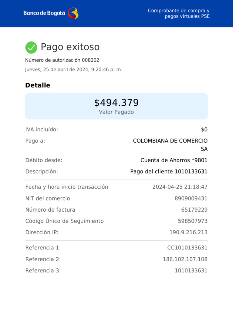 Comprobante Pago | PDF