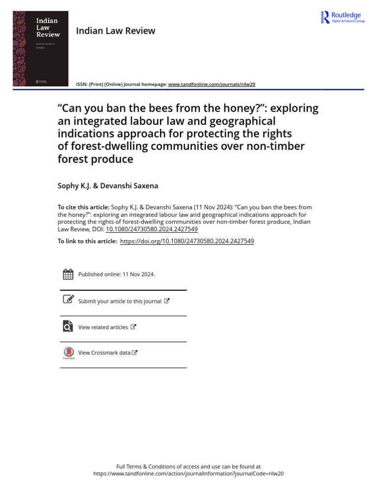 Can You Ban The Bees From The Honey Exploring An Integrated Labour Law ...
