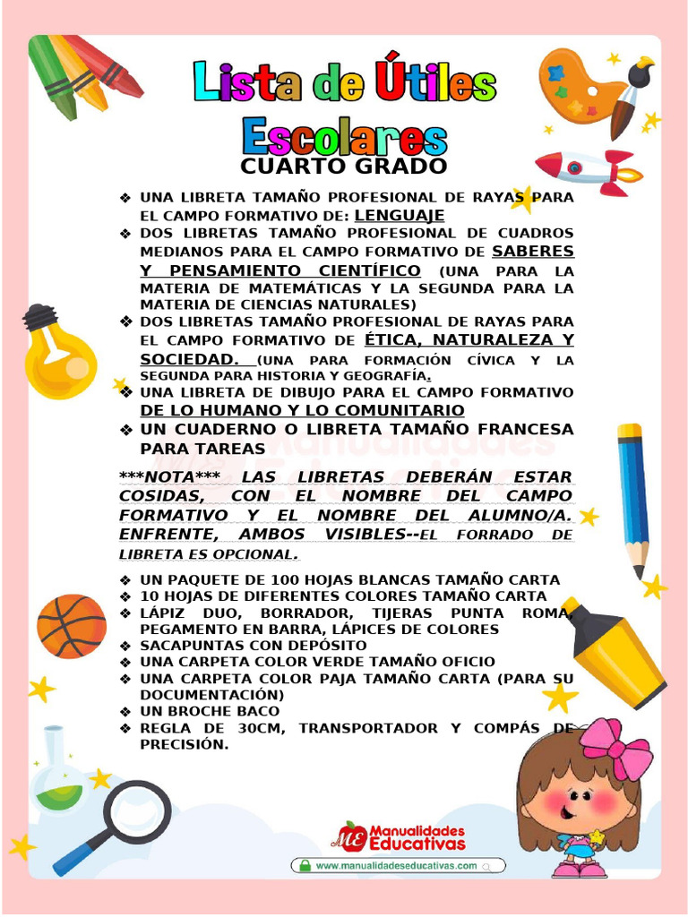 Lista de Utiles | PDF