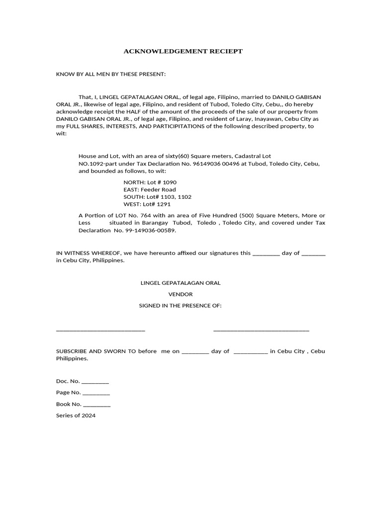 Acknowledgement Reciept | PDF