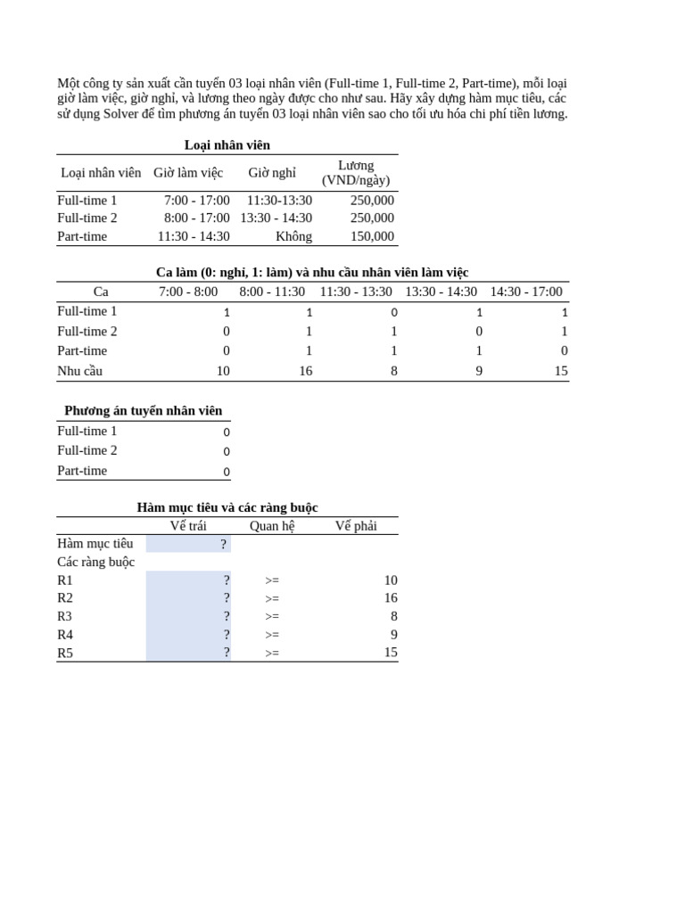 Solver Assignment | PDF