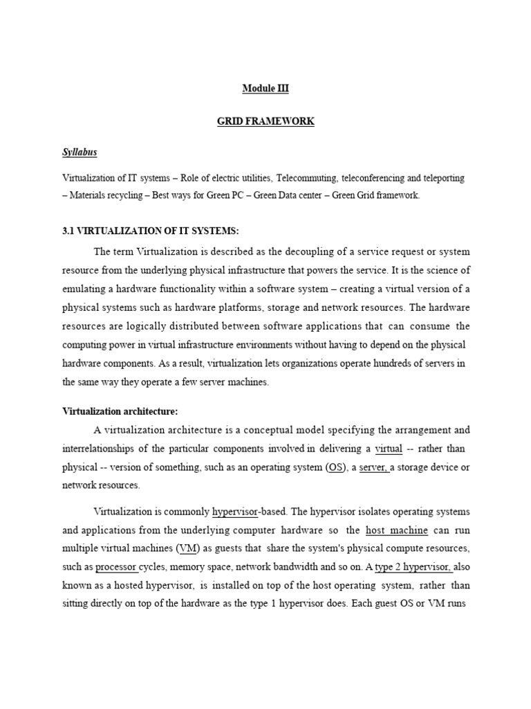 m3 Notes | PDF | Virtualization | Data Center