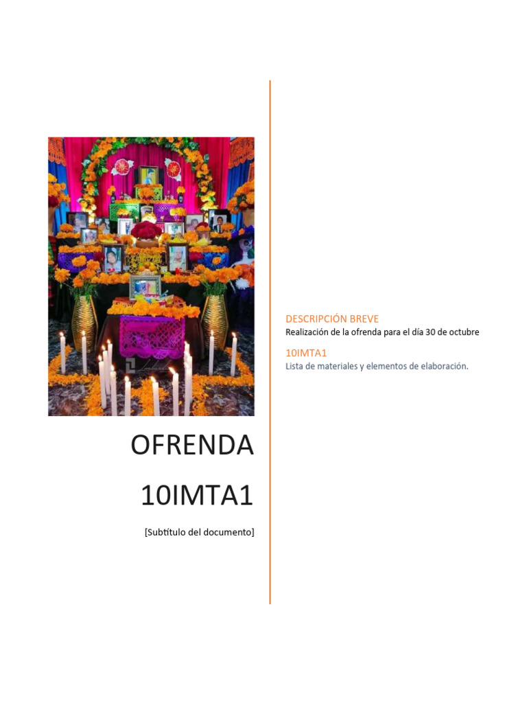 Ofrenda 10imta1 Completa | PDF