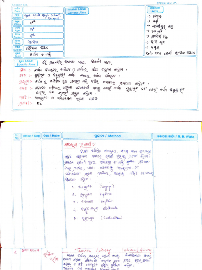 Work and Energy 5E Model | PDF