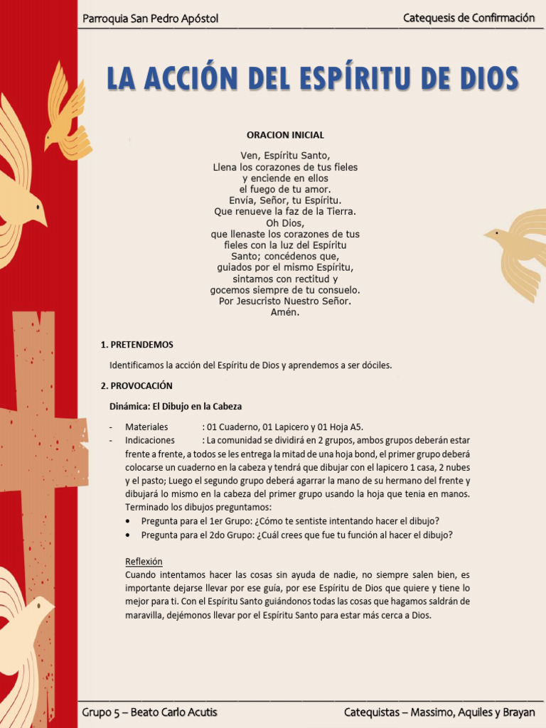 TEMA - Accion Del Espiritu Santo | PDF | Jesús | espíritu Santo