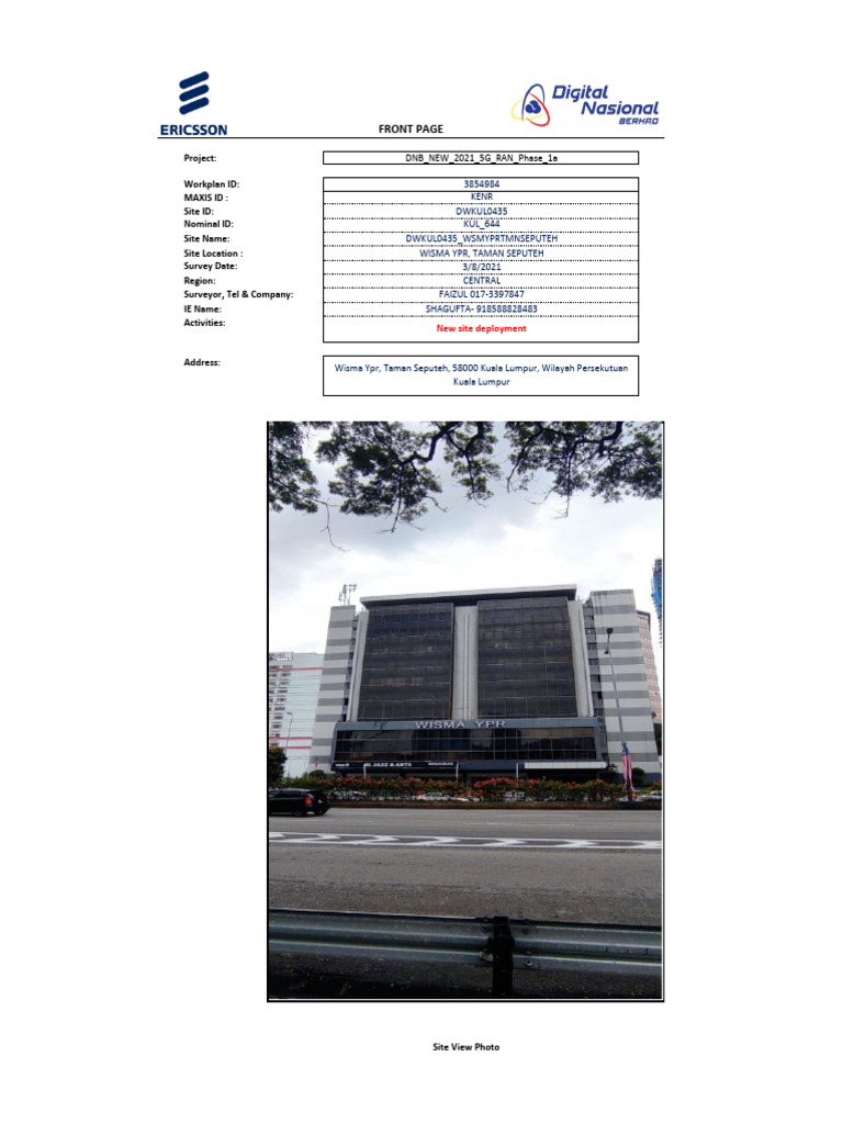 TSSR DNB Central DNB New 2021 5g Ran Phase 1a 3854984 Dwkul0435 Wsmyprtmnseputech-B1 | PDF ...