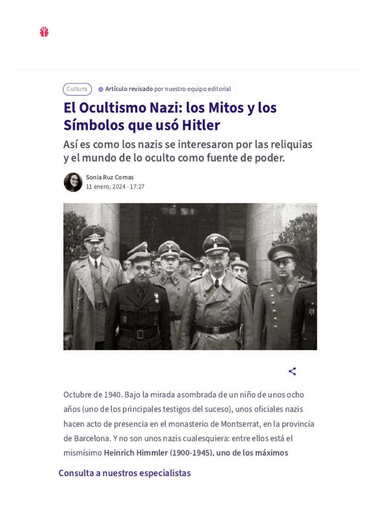 El Ocultismo Nazi - Los Mitos y Los Símbolos Que Usó Hitler | PDF ...