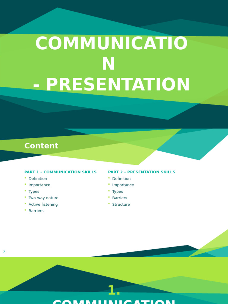 Chapter - Communication & Presentation | PDF | Nonverbal Communication ...