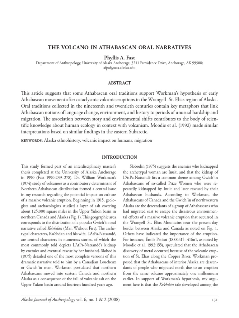 Volcano Myth | PDF | Volcano | Inuit