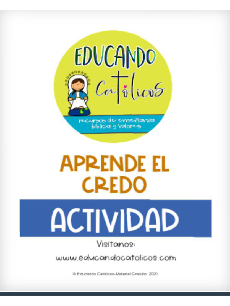 Aprende Credo Con Niños | PDF