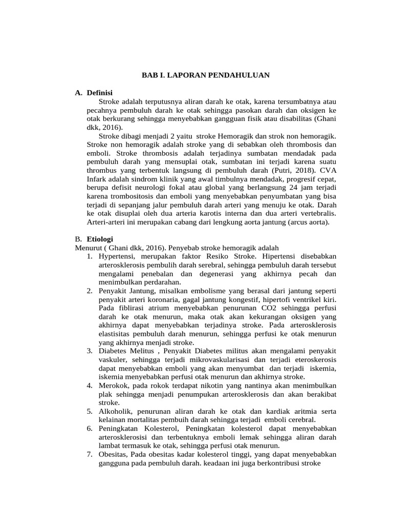 LP Stroke | PDF | Kesehatan Holistik | Sains & Matematika