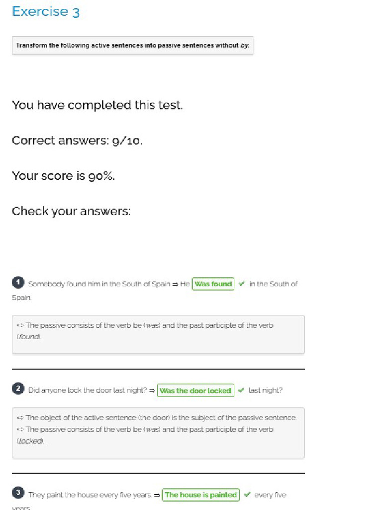 Passive Voice 3 | PDF