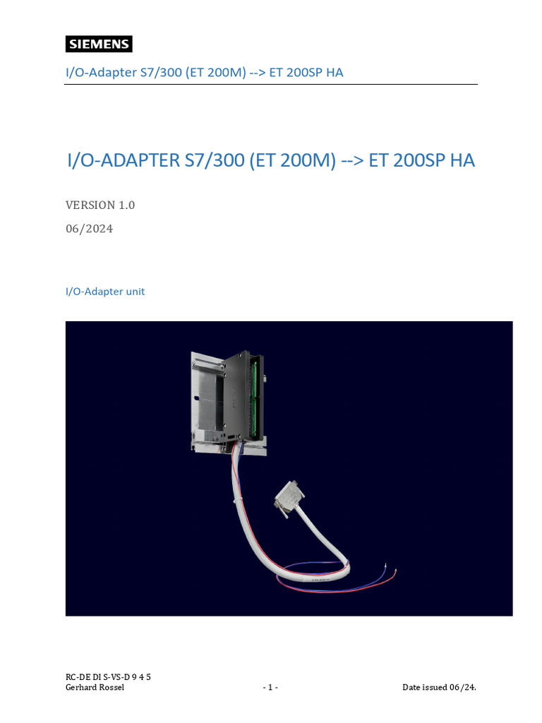 2304 HR35 Et200m-Et200spha | PDF | Electrical Wiring | Electrical Connector