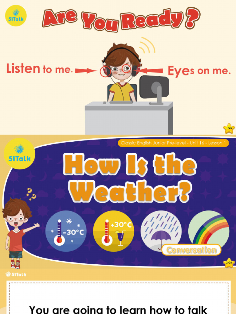 Lesson 1 How Is The Weather | PDF