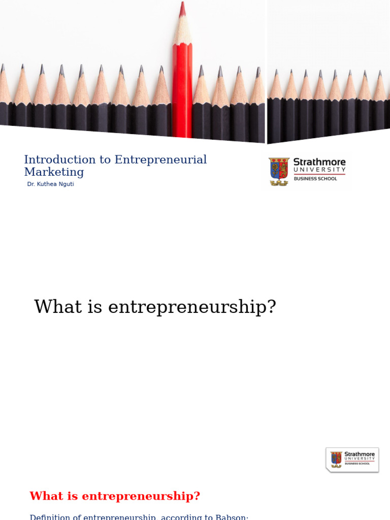 Introduction To Entrepreneurial Marketing | PDF | Entrepreneurship ...