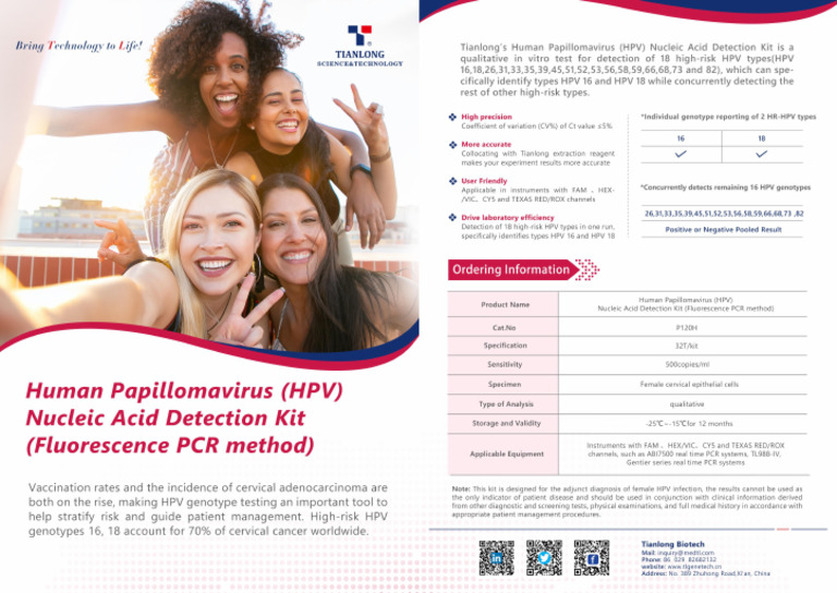Human Papilloma Virus (HPV) PCR Kit | PDF