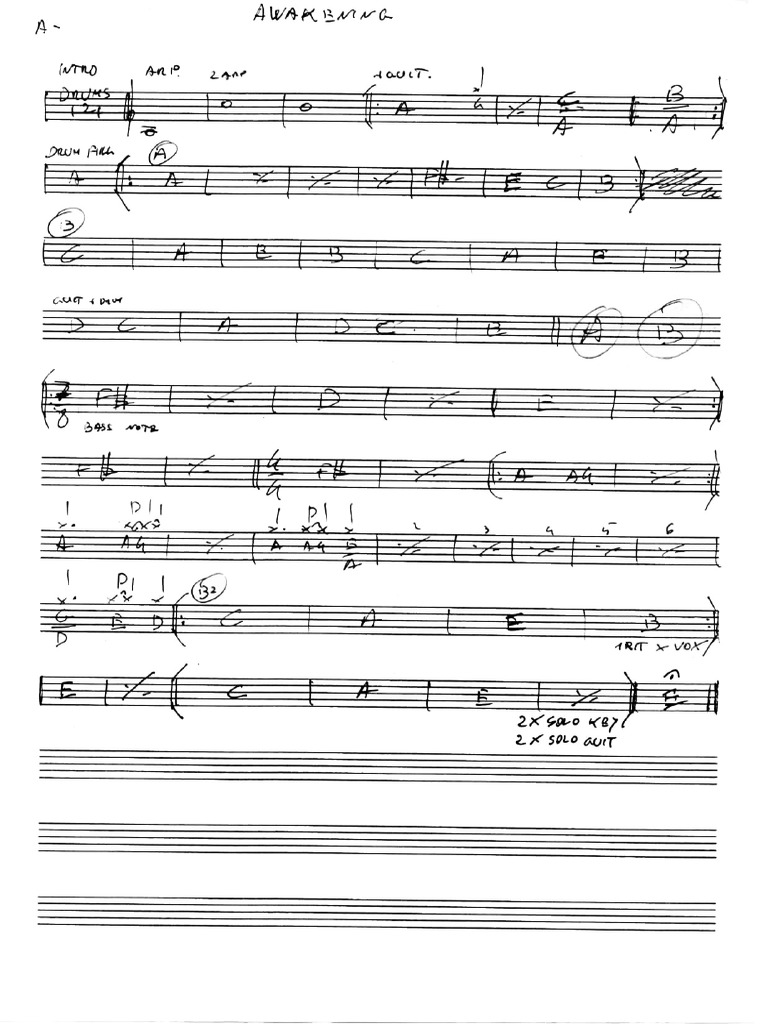 Awakening Key Score | PDF