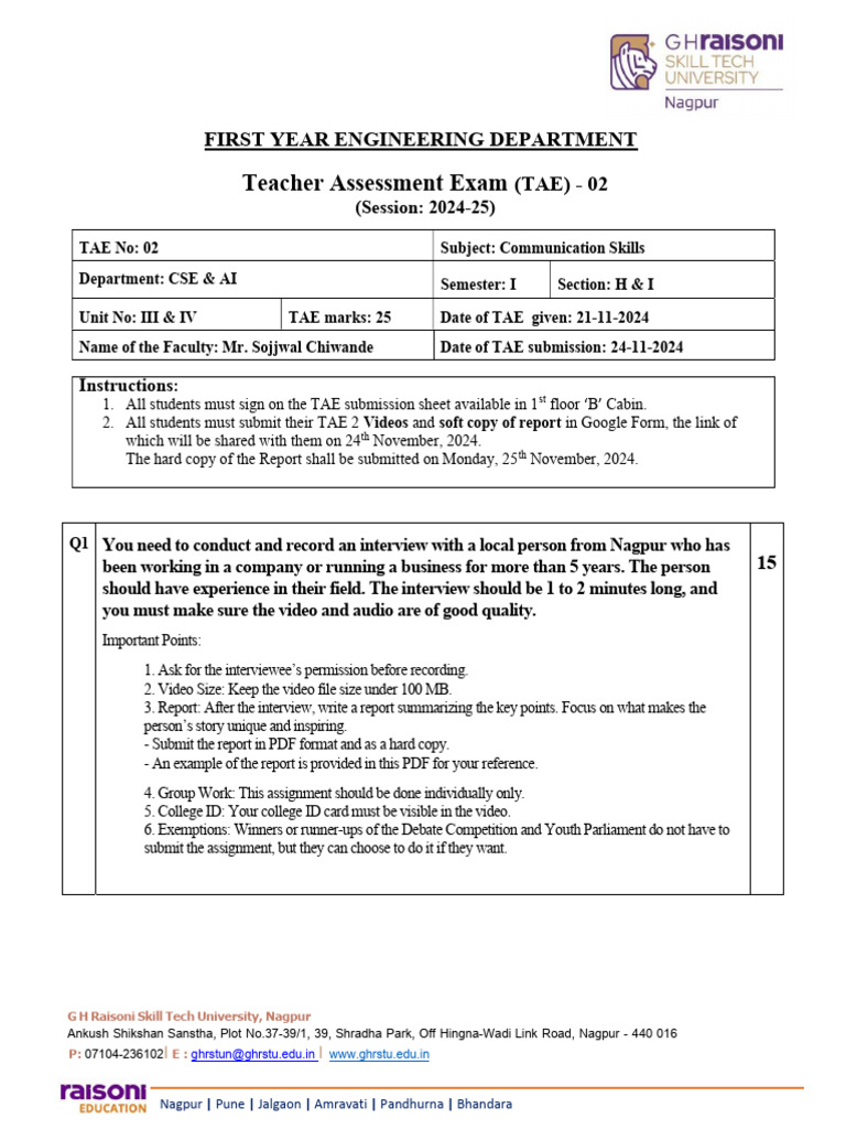 CS - Tae 2 | PDF | Human Communication