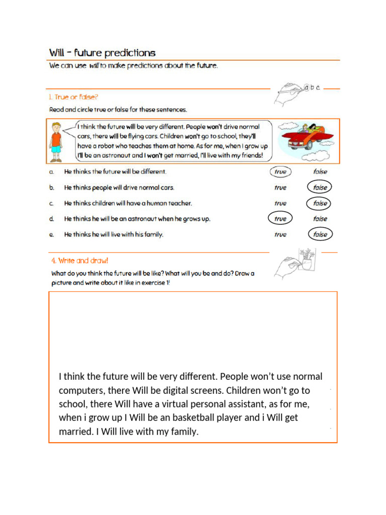 Will - Future Predictions | PDF | Games & Activities | Wellness