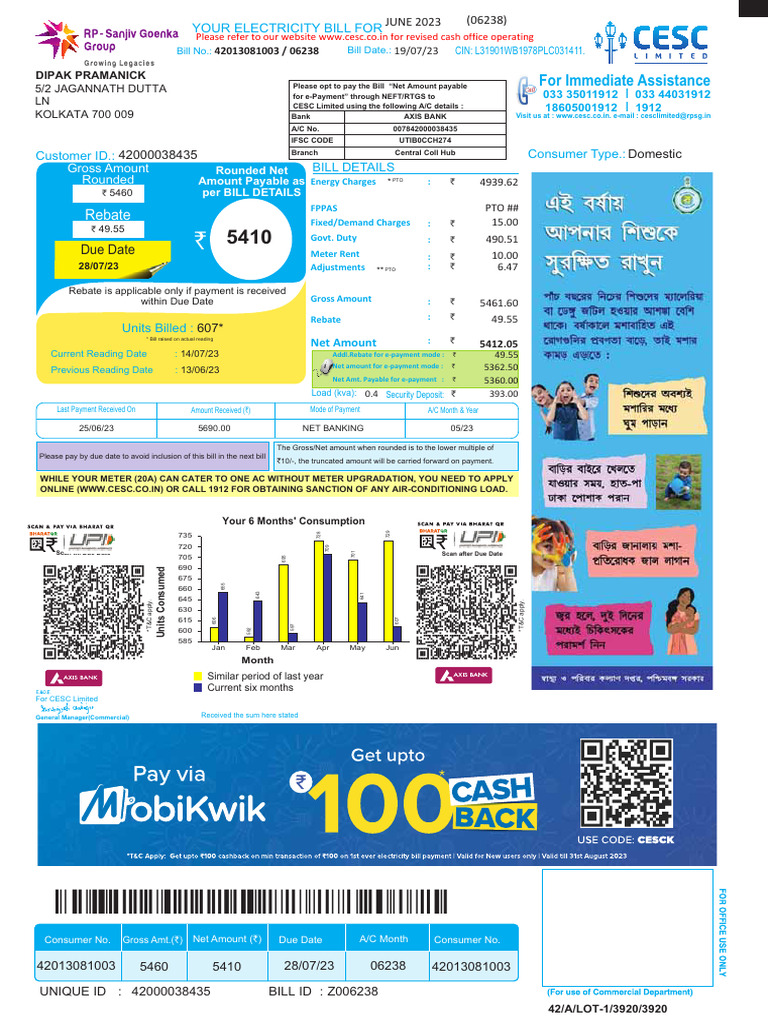 Cese Bill | PDF | Marketing | Money