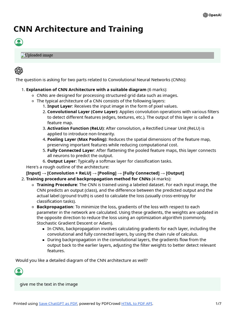 10 - Mark - CNN Architecture and Training | PDF | Artificial Neural ...